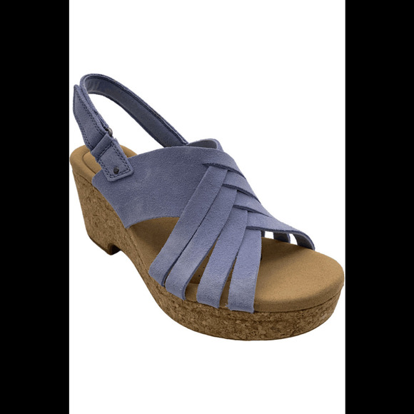 Clarks | Shoes | Clarks Collection Woven Leather Wedges Giselle Glow ...